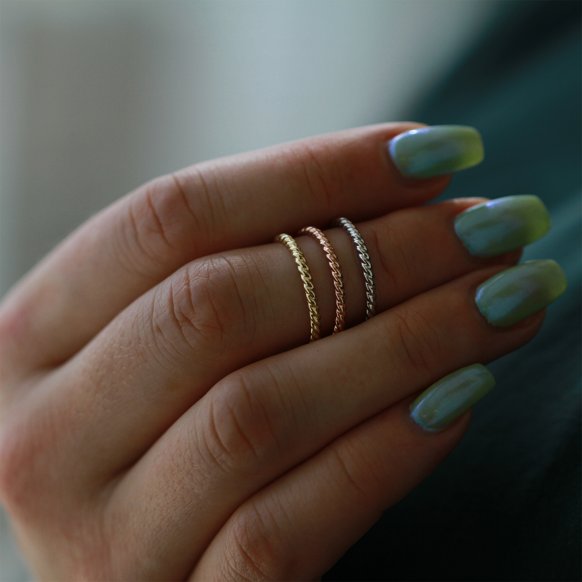 10kt Yellow Gold Rope Stackable Ring – Independent Jewellers